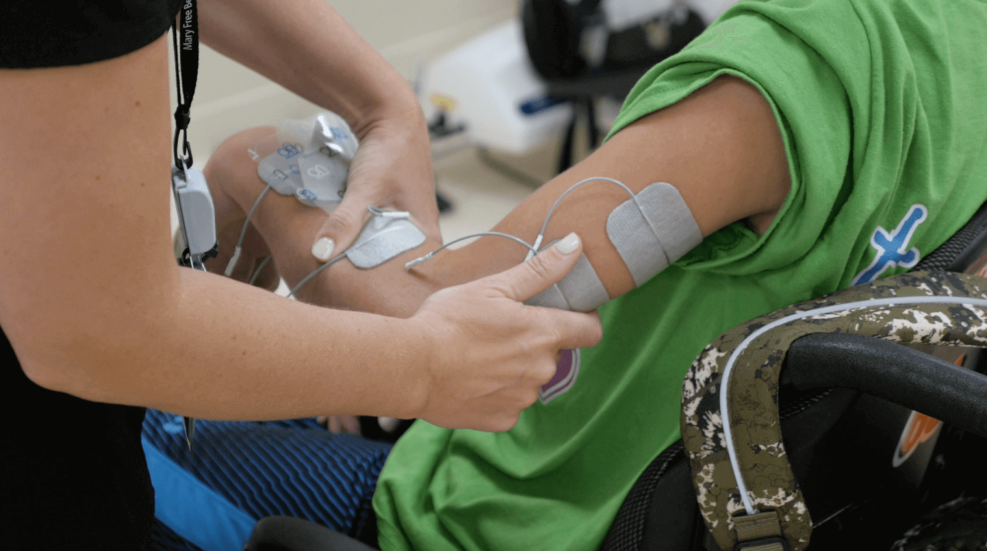 RT300 Arm Cycle | Mary Free Bed Rehabilitation Tech